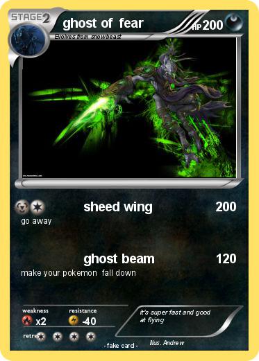 Pokémon ghost of fear - sheed wing - My Pokemon Card