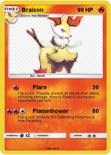 Pokémon Braixon - Flare - My Pokemon Card