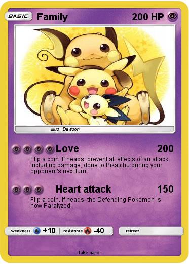 Pokémon Family 525 525 - Love - My Pokemon Card