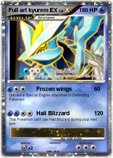 Pokémon Full art kyurem EX - Frozen wings - My Pokemon Card