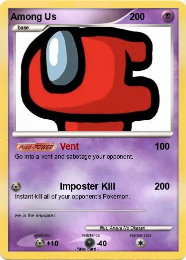 Pokémon Among Us 515 515 - Vent - My Pokemon Card