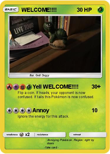 Pokémon WELCOME 38 38 - Yell WELCOME!!!! - My Pokemon Card
