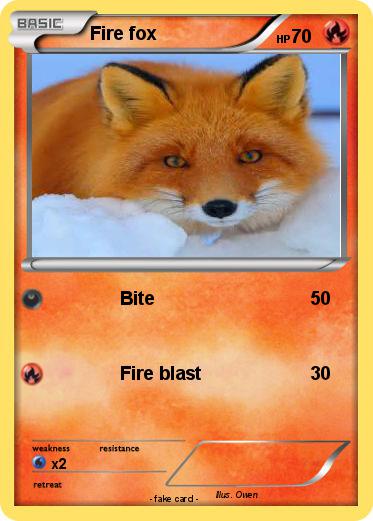 Pokémon Fire fox 78 78 - Bite - My Pokemon Card