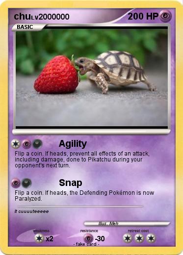 Pokémon chu 65 65 - Agility - My Pokemon Card