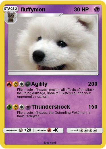 Pokémon fluffymon 2 2 - Agility - My Pokemon Card