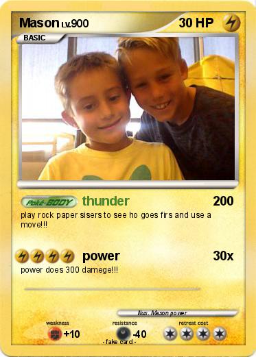 Pokémon Mason 395 395 - thunder - My Pokemon Card