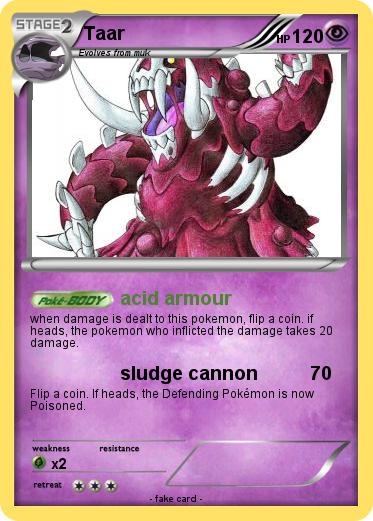 Pokémon Taar 1 1 - acid armour - My Pokemon Card