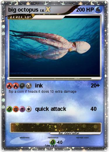 Pokémon big octopus - ink - My Pokemon Card
