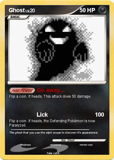 Pokémon Ghost 2341 2341 - Go away... - My Pokemon Card