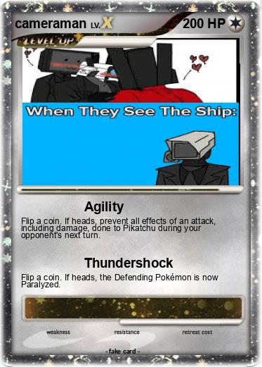 Pokémon cameraman 32 32 - Agility - My Pokemon Card
