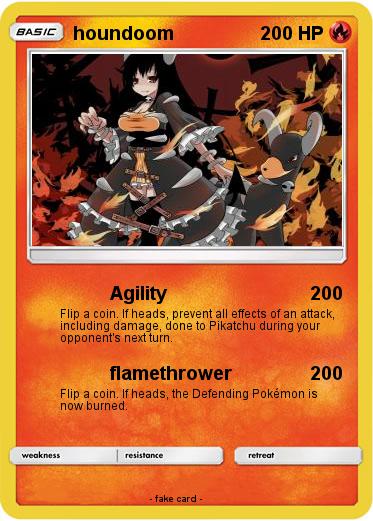 Pokémon houndoom 314 314 - Agility - My Pokemon Card
