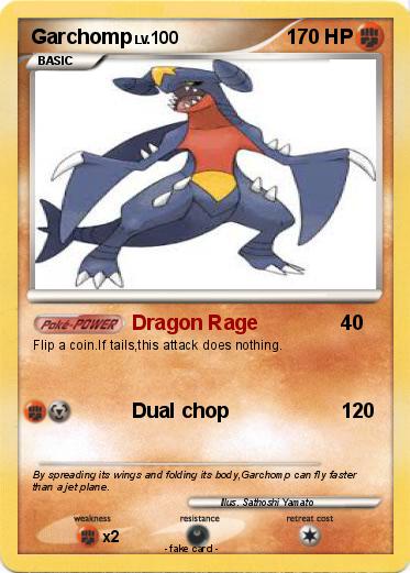Pokémon Garchomp 734 734 - Dragon Rage - My Pokemon Card