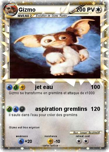 Pokémon Gizmo 240 240 - jet eau - Ma carte Pokémon