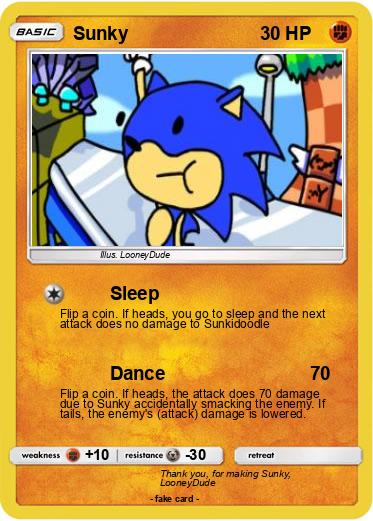 Pokémon Sunky 50 50 - Sleep - My Pokemon Card