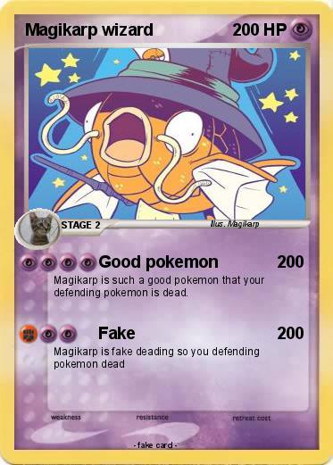 Pokémon Magikarp wizard - Good pokemon - My Pokemon Card