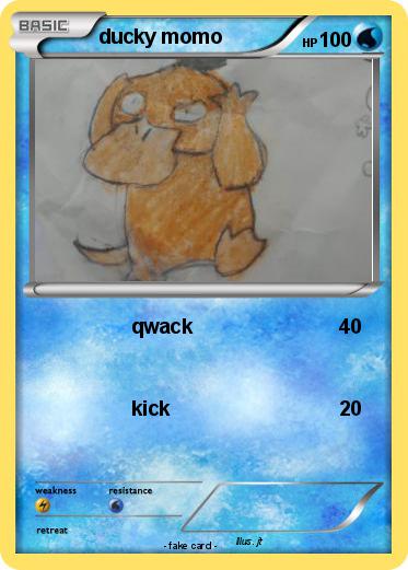 Pokémon ducky momo 85 85 - qwack - My Pokemon Card
