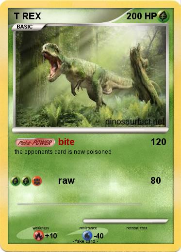 Pokémon T REX 994 994 - bite - My Pokemon Card