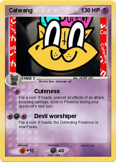 Pokémon Catwang - Cuteness - My Pokemon Card