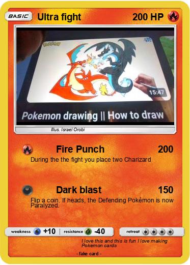 Pokémon Ultra fight - Fire Punch - My Pokemon Card