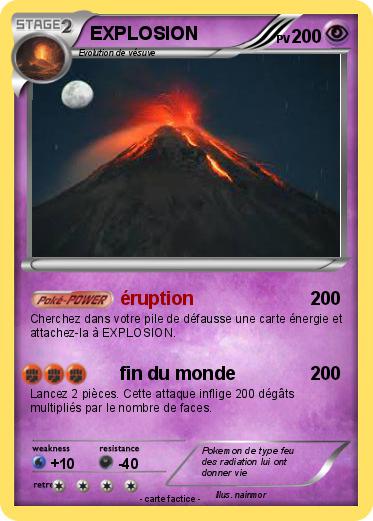 Pokémon EXPLOSION 269 269 - éruption - Ma carte Pokémon