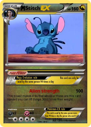 Pokémon Stitch 343 343 - Alien strength - My Pokemon Card