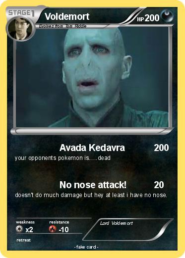 Pokémon Voldemort 563 563 - Avada Kedavra - My Pokemon Card