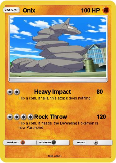 Pokémon Onix 464 464 - Heavy Impact - My Pokemon Card