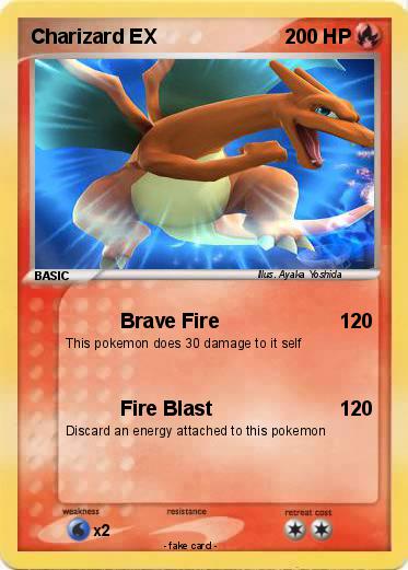 Pokémon Charizard EX 659 659 - Brave Fire - My Pokemon Card