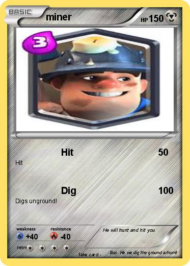 Pokémon miner 50 50 - Hit - My Pokemon Card