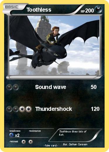 Pokémon Toothless 258 258 - Sound wave - My Pokemon Card