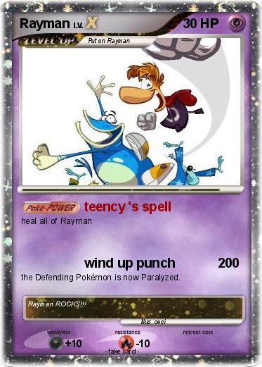 Pokémon Rayman 300 300 - teency 's spell - My Pokemon Card