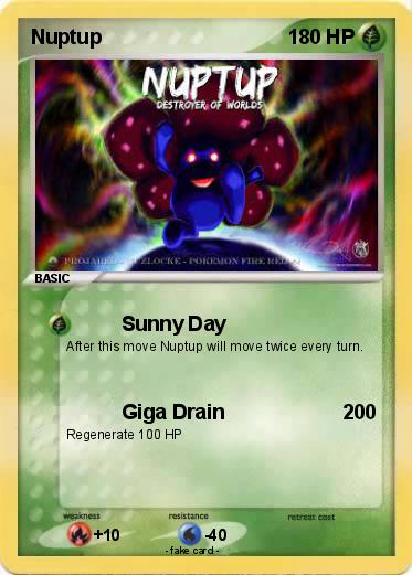 Pokémon Nuptup 2 2 - Sunny Day - My Pokemon Card