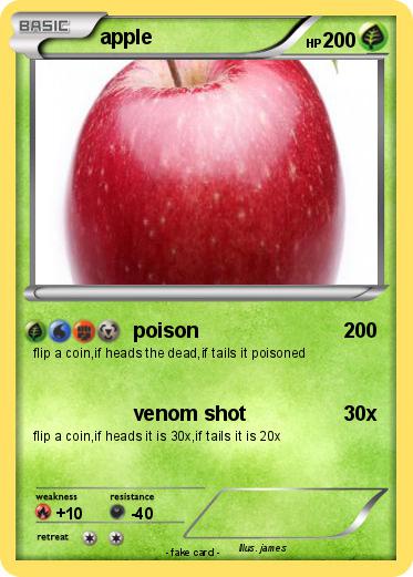 Pokémon apple 665 665 - poison - My Pokemon Card