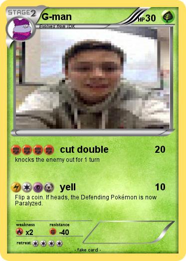 Pokémon G man 51 51 - cut double - My Pokemon Card