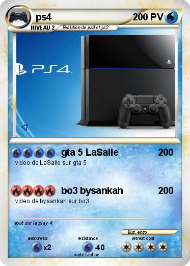 Pokémon ps4 84 84 - gta 5 LaSalle - Ma carte Pokémon