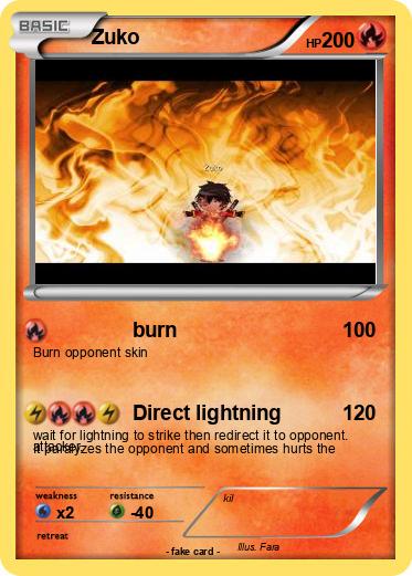 Pokémon Zuko 175 175 - burn - My Pokemon Card
