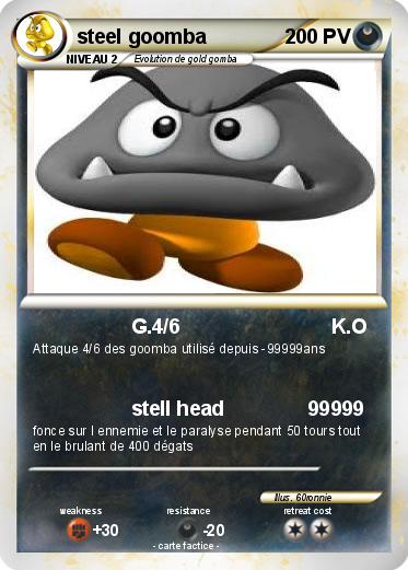 Pokémon steel goomba 1 1 - G.4/6 K.O - Ma carte Pokémon