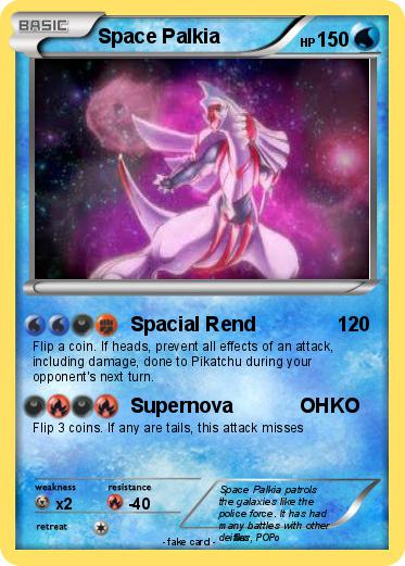 Pokémon Space Palkia - Spacial Rend - My Pokemon Card
