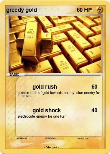 Pokémon greedy gold - gold rush - My Pokemon Card