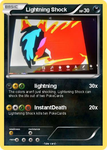 Pokémon Lightning Shock 13 13 - lightning - My Pokemon Card