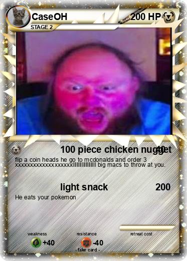 Pokémon CaseOH 101 101 - 100 piece chicken nugget - My Pokemon Card