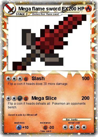 Pokémon Mega flame sword EX - Slash - My Pokemon Card