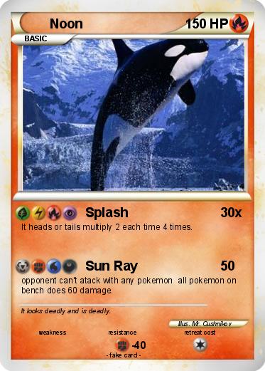 Pokémon Noon 1 1 - Splash - My Pokemon Card