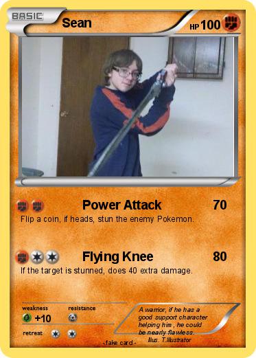 Pokémon Sean 312 312 - Power Attack - My Pokemon Card