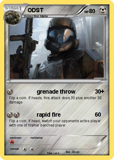 Pokémon ODST 162 162 - grenade throw - My Pokemon Card