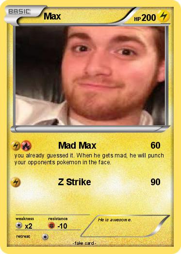 Pokémon Max 1440 1440 - Mad Max - My Pokemon Card