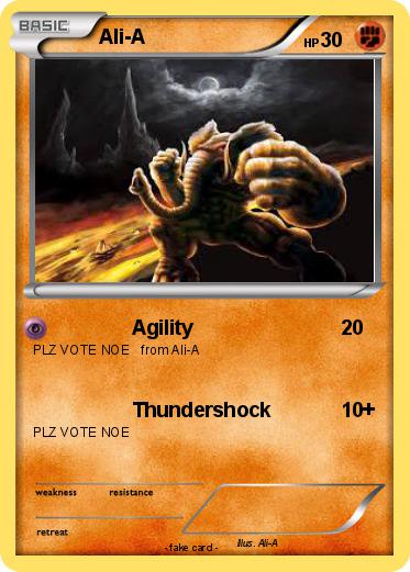 Pokémon Ali A 2 2 - Agility - My Pokemon Card