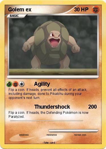 Pokémon Golem ex 9 9 - Agility - My Pokemon Card