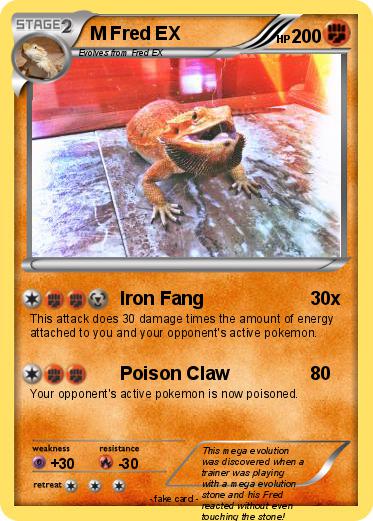 Pokémon M Fred EX - Iron Fang - My Pokemon Card