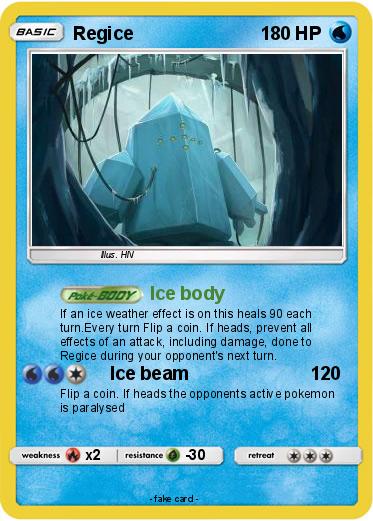 Pokémon Regice 555 555 - Ice body - My Pokemon Card